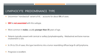 Hodgkin's lymphoma | PPTX