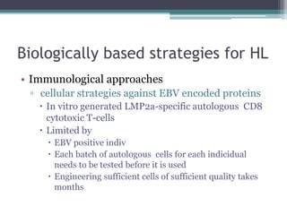 Hodgkins lymphoma pathogenesis and targets for therapy | PPTX