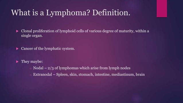 Hodgkins & Non-Hodgkins Lymphomas | PPTX | Cancer | Diseases and Conditions