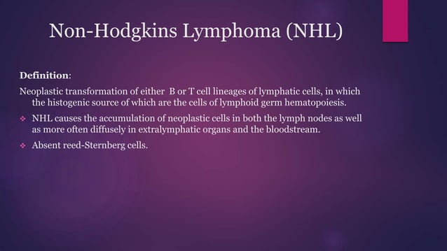 Hodgkins & Non-Hodgkins Lymphomas | PPTX | Cancer | Diseases and Conditions