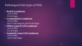 Hodgkins & Non-Hodgkins Lymphomas | PPTX