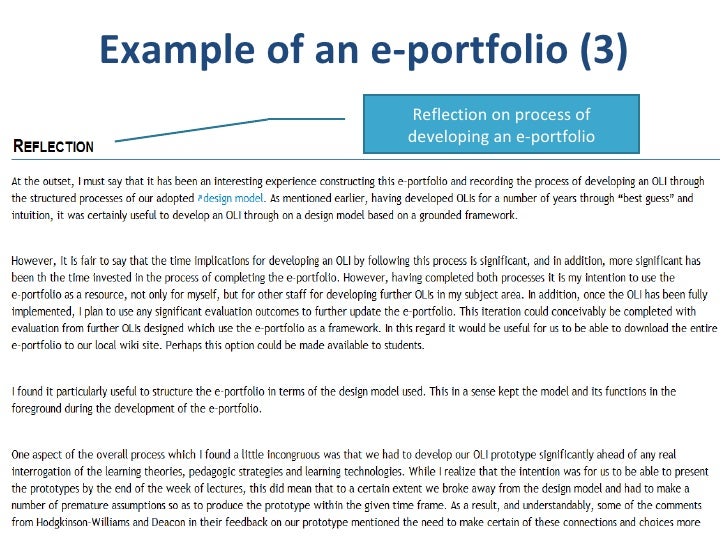 Using the Sakai wiki as a free-form e-portfolio