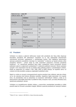 Národný systém integrity spravovania na Slovensku - Hodnotiaca správa | PDF