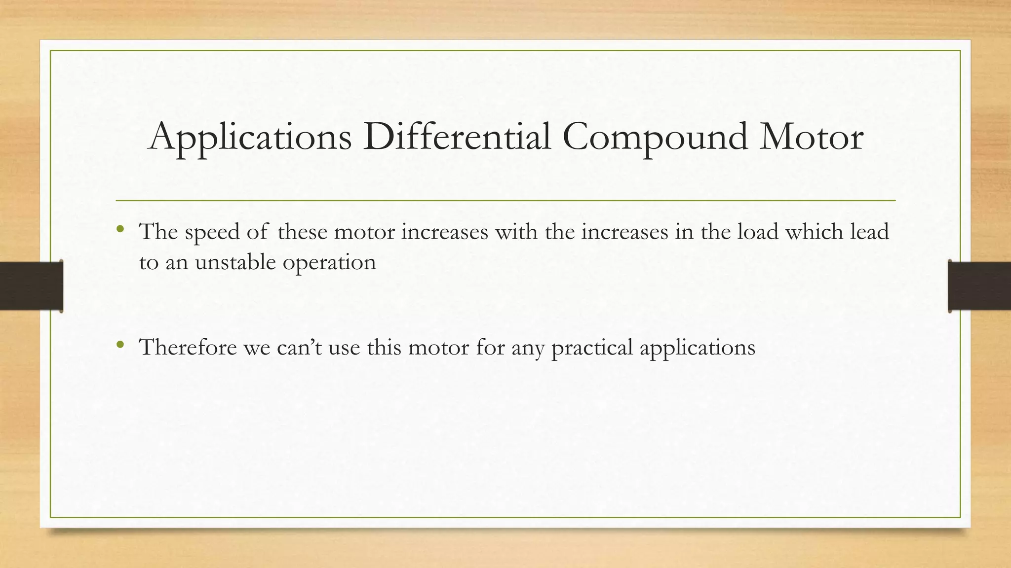 DC compound motor ppt | PPTX