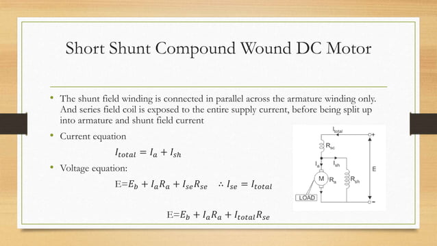 DC compound motor ppt | PPTX | Motorcycles | Automotive