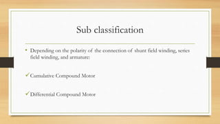 DC compound motor ppt | PPTX