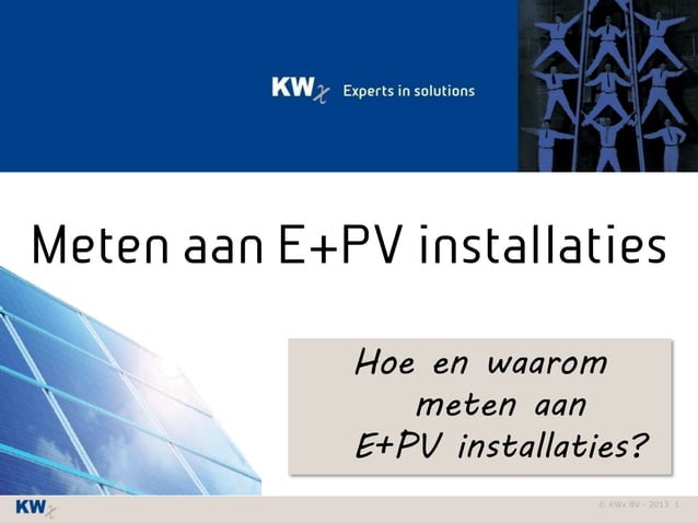 Meten aan E+PV installaties (Solar Event) | PPT