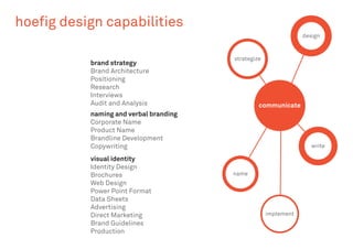 Hoefig Design Brochure | PPT