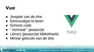 Hoe kies ik het juiste javascript front end framework? | PDF