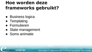 Hoe kies ik het juiste javascript front end framework? | PDF