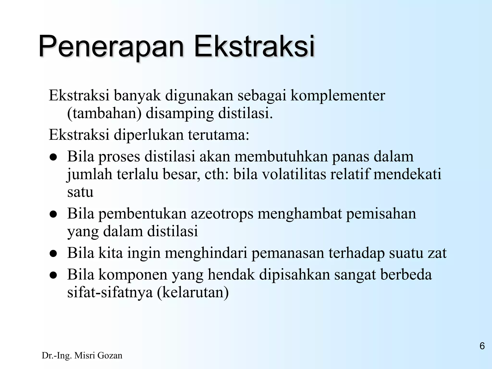 ekstraksi cair-cair ppt | PPT