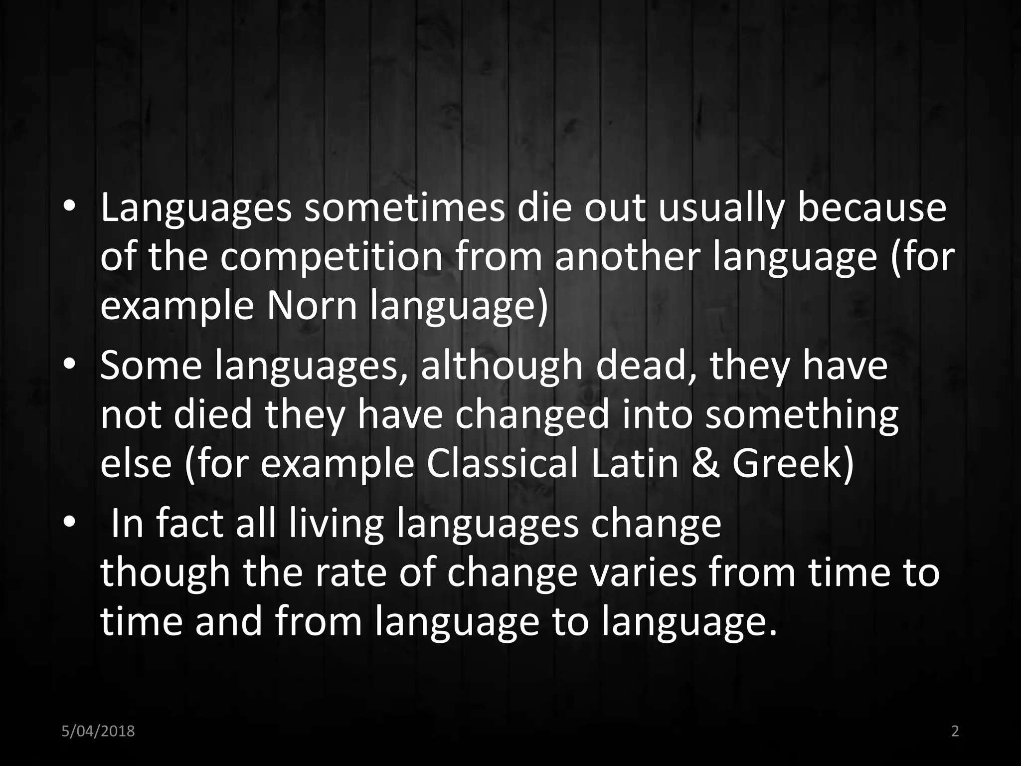 Flux of Language - HOEL By Wajid Hussain Khoso | PPTX