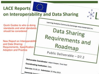 Towards Open Architectures and Interoperability for Learning Analytics ...