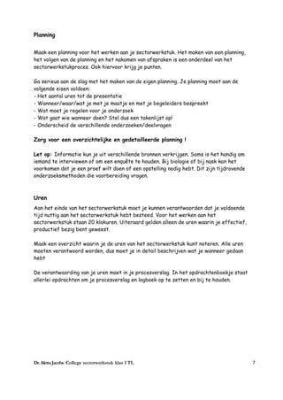 Hoe maak ik een sectorwerkstuk 3 tl 20142015 | DOC