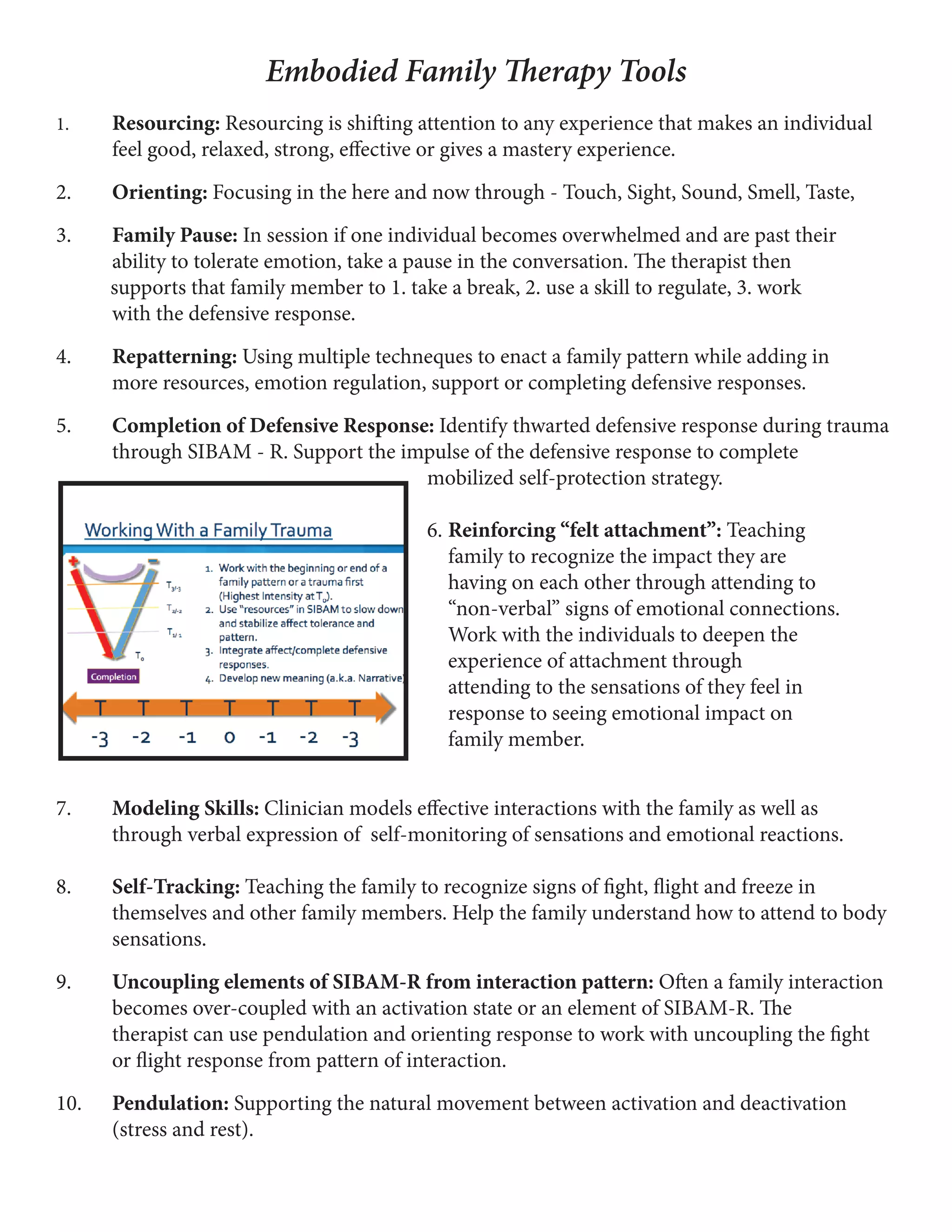 Embodied Family Therapy Somatic Experiencing | PDF