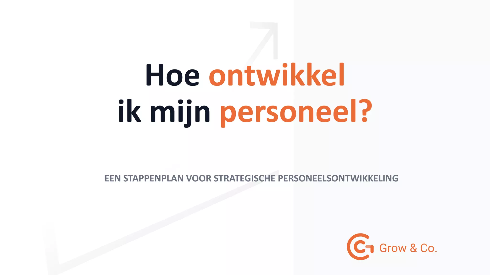 Hoe ontwikkel ik mijn personeel? Een stappenplan voor strategische ...