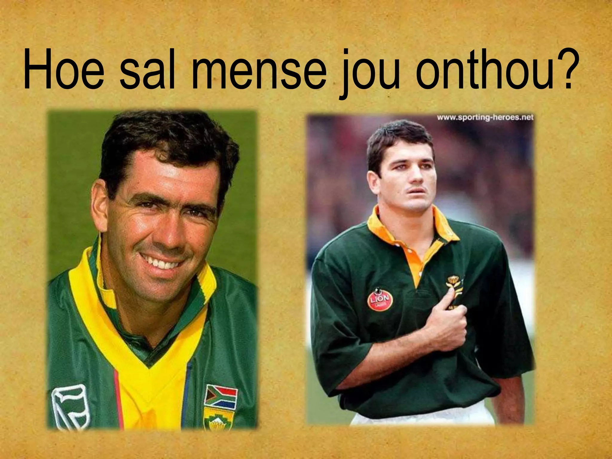 Hoe sal mense jou onthou | PPTX