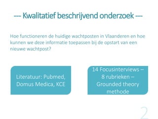 Hoe start ik een wachtpost op - seminariewerk huisartsgeneeskunde | PPTX