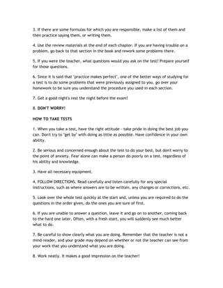 how to study maths | PDF