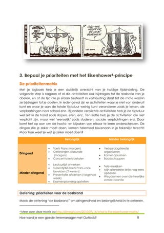 deel 1: Hoe word je een goede timemanager met outlook: handleiding | PDF