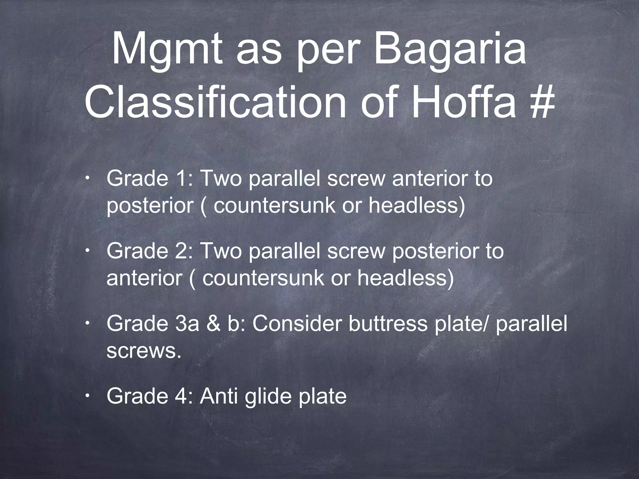 Hoffa's Fracture: Diagnosis, management & New Classification System by ...
