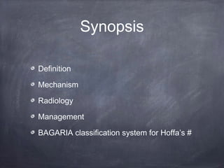 Hoffa's Fracture: Diagnosis, management & New Classification System by ...