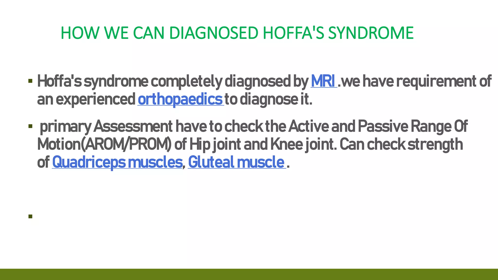 Hoffas Fat Pad Syndromepptx