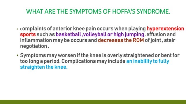 Hoffas Fat Pad Syndromepptx