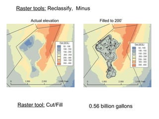 Watershed and Volume Analysis using a LiDAR DEM | PPT