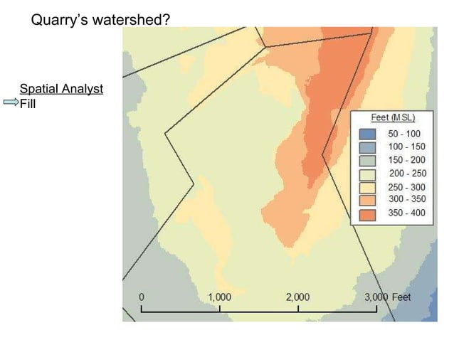 Watershed and Volume Analysis using a LiDAR DEM | PPT