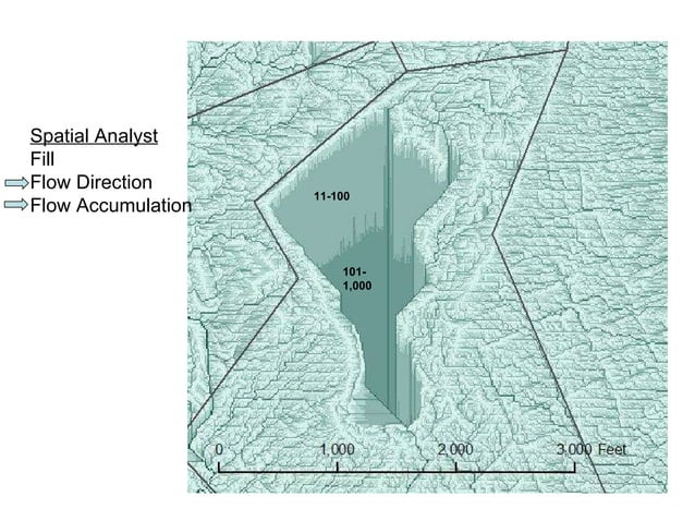 Watershed and Volume Analysis using a LiDAR DEM | PPT | Geography | Science