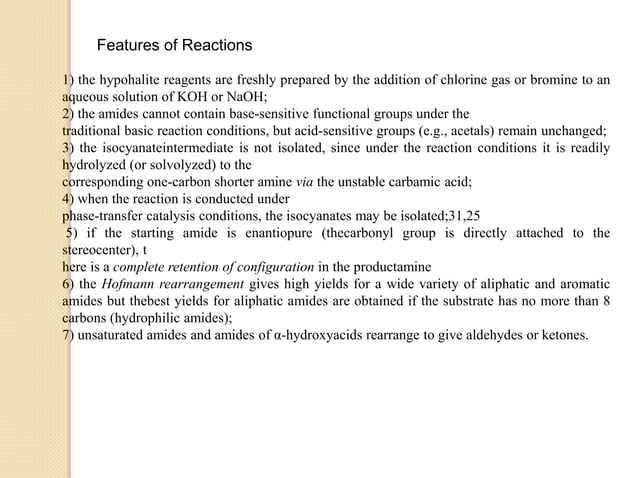 Hoffmann reaction | PPTX