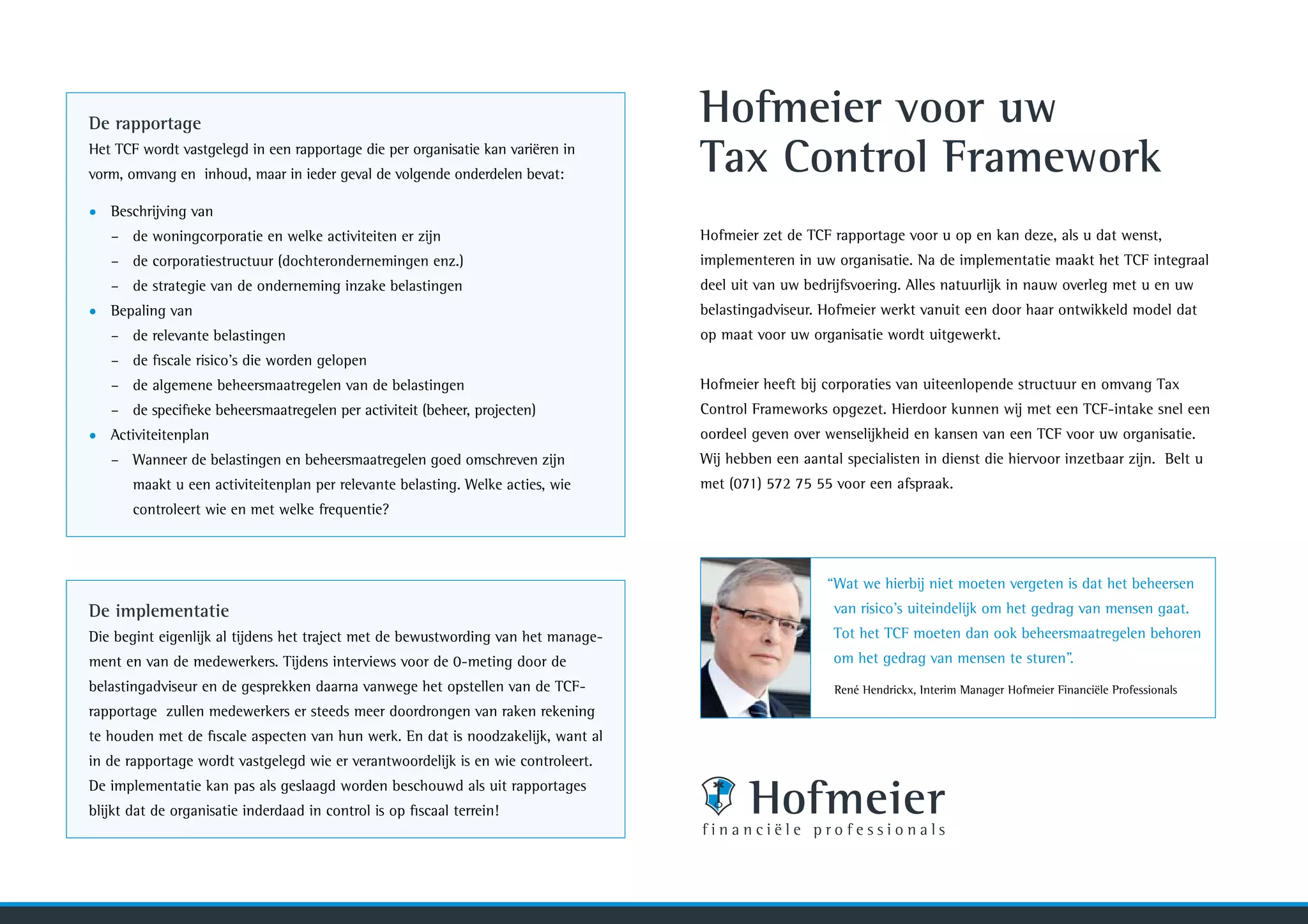 Hofmeier Tax Control Framework Folder | PPT