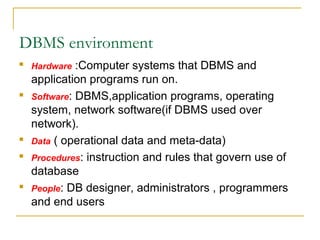 Database introduction | PPT