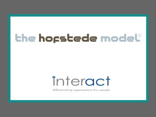 Geert Hofstede model for analysing organizational cultures | PDF