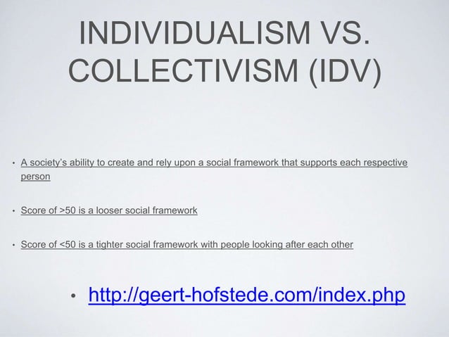 Hofstede cultural dimensions | PPTX