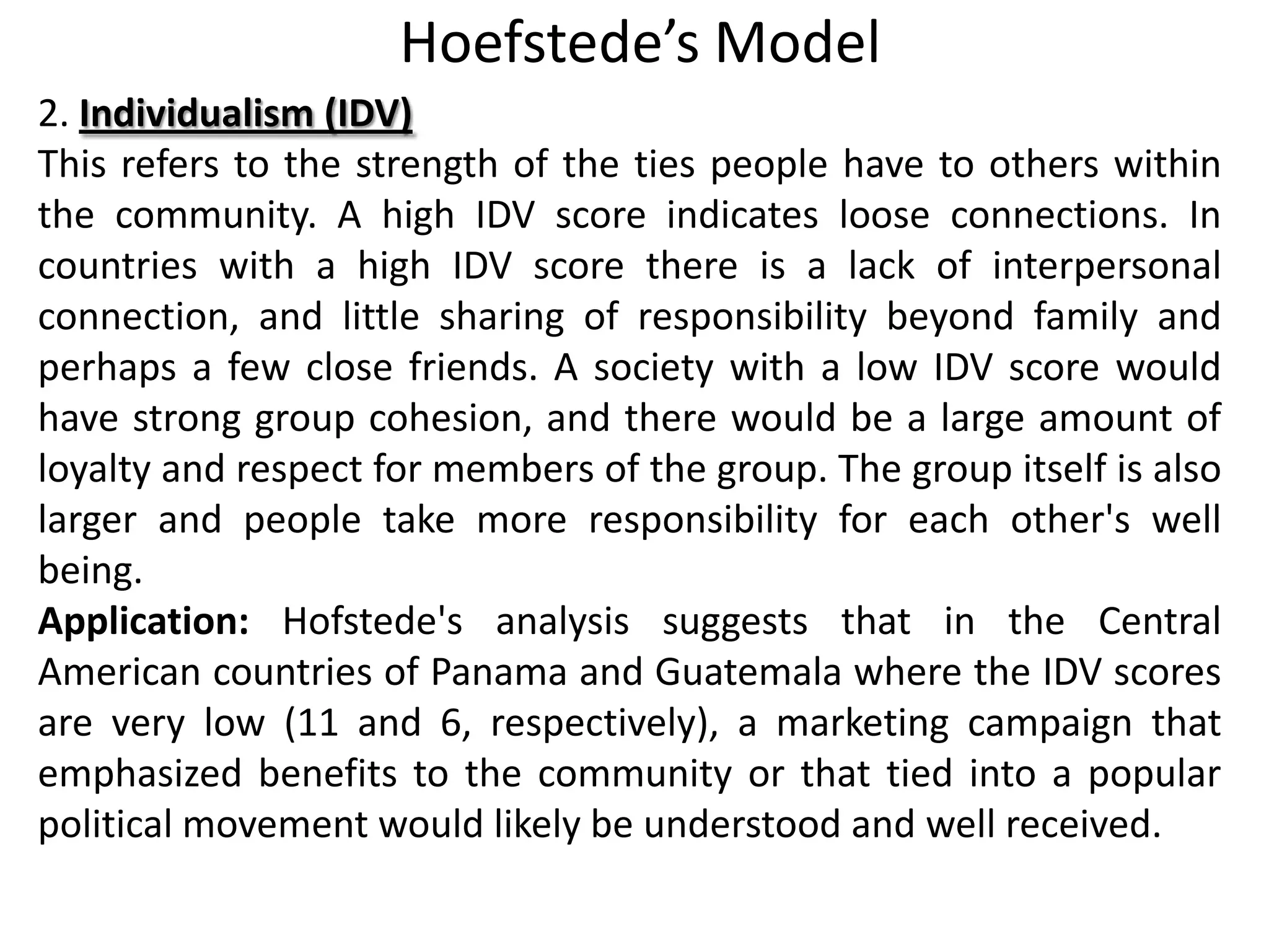 Hofstede model | PPTX