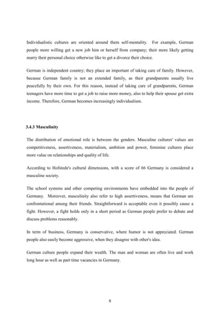 Hofstede's cultural dimensions (mgd, slim) | PDF