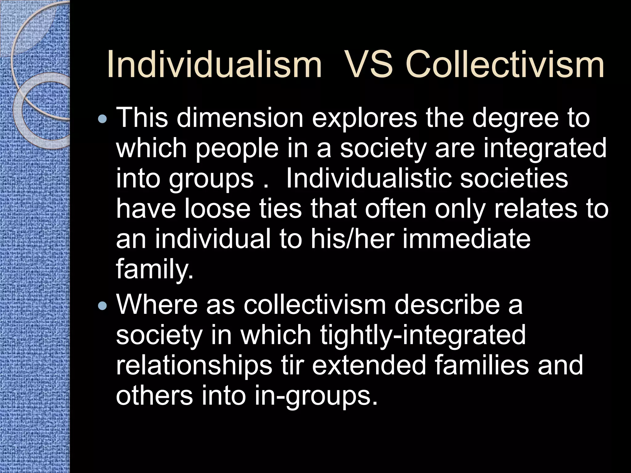 Hofstede's cultural dimension theory | PPTX