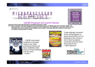 Cell Broadband EngineTM: and Cell/B.E. based blade technology | PDF