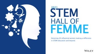 2021 Wiley STEM Hall of Femme Winners | PPTX
