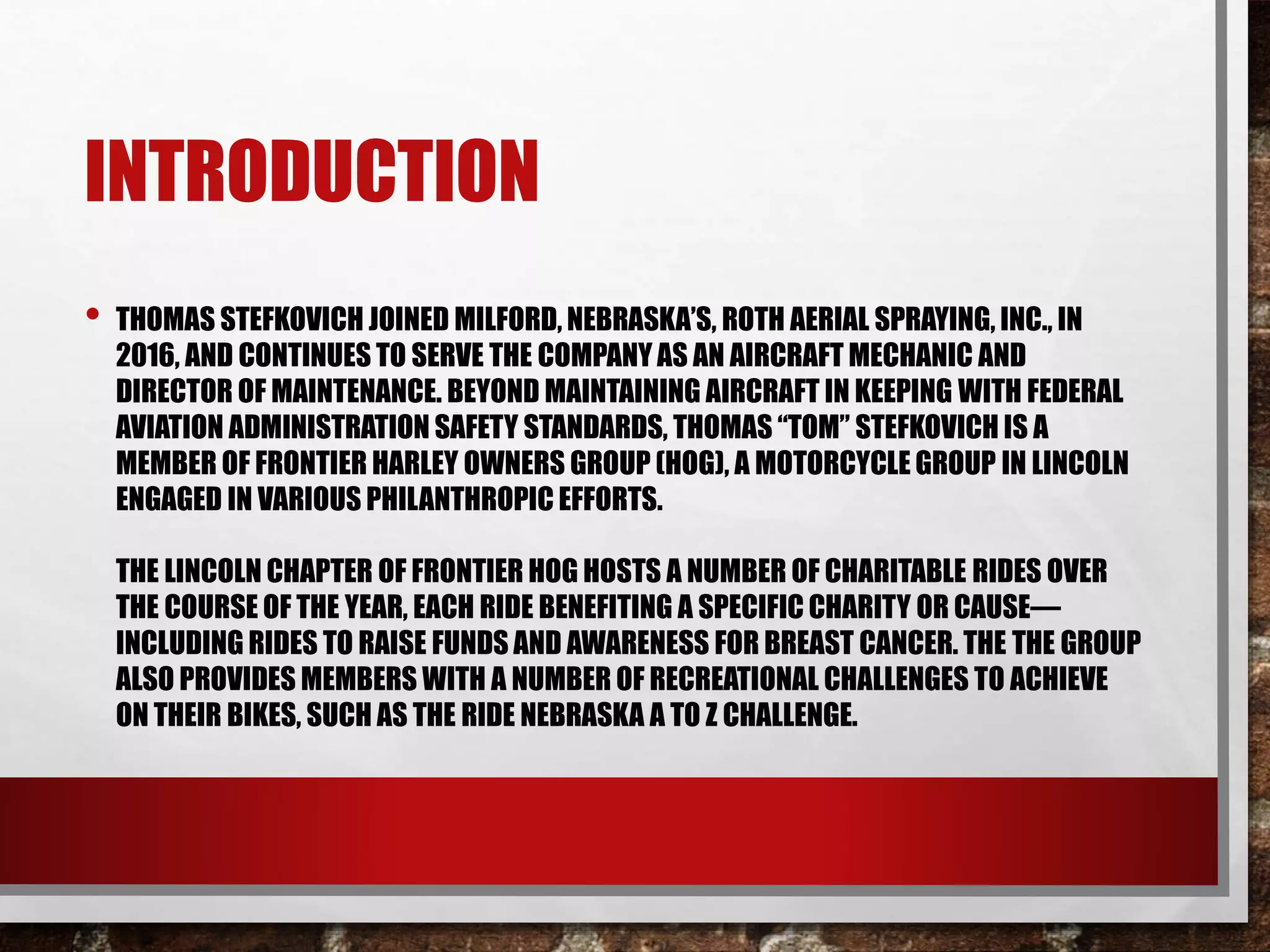 The Frontier HOG Ride Nebraska A to Z Challenge | PPT