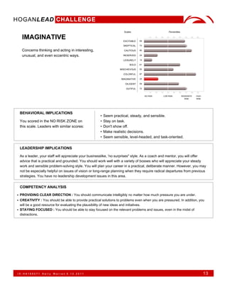 Hogan Development Survey (HDS) Report | PDF