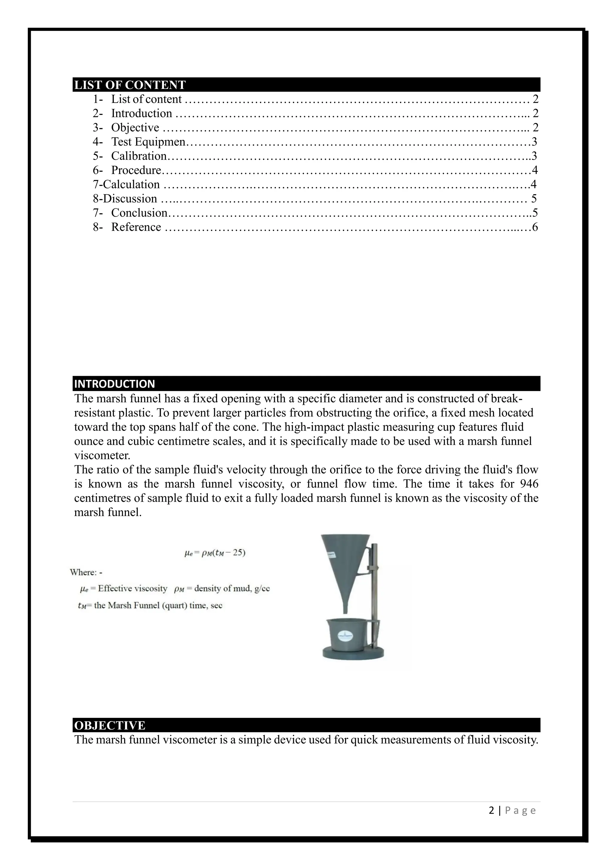 drilling. Funnel viscosity pdf | PDF