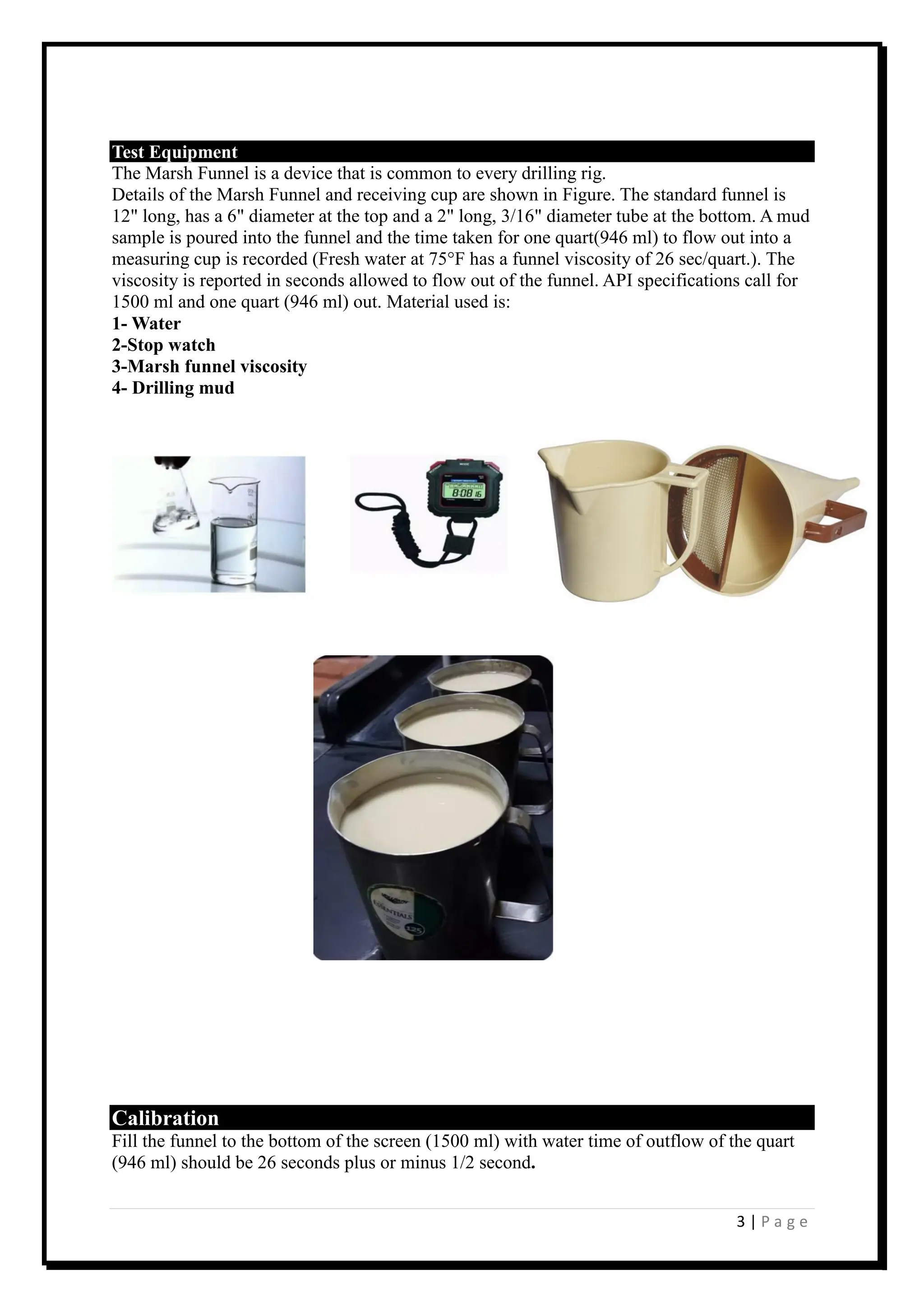 drilling. Funnel viscosity pdf | PDF