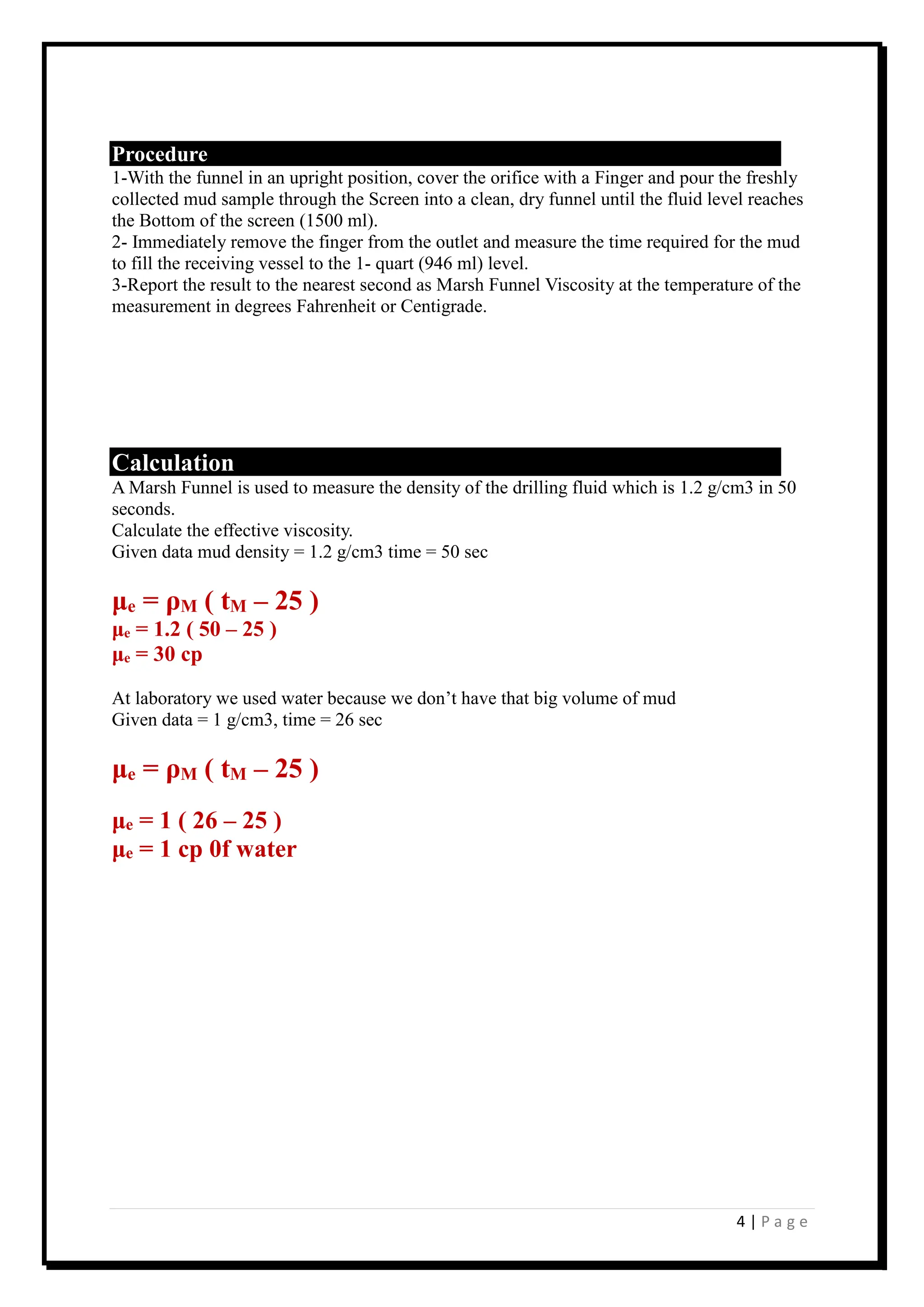 drilling. Funnel viscosity pdf | PDF