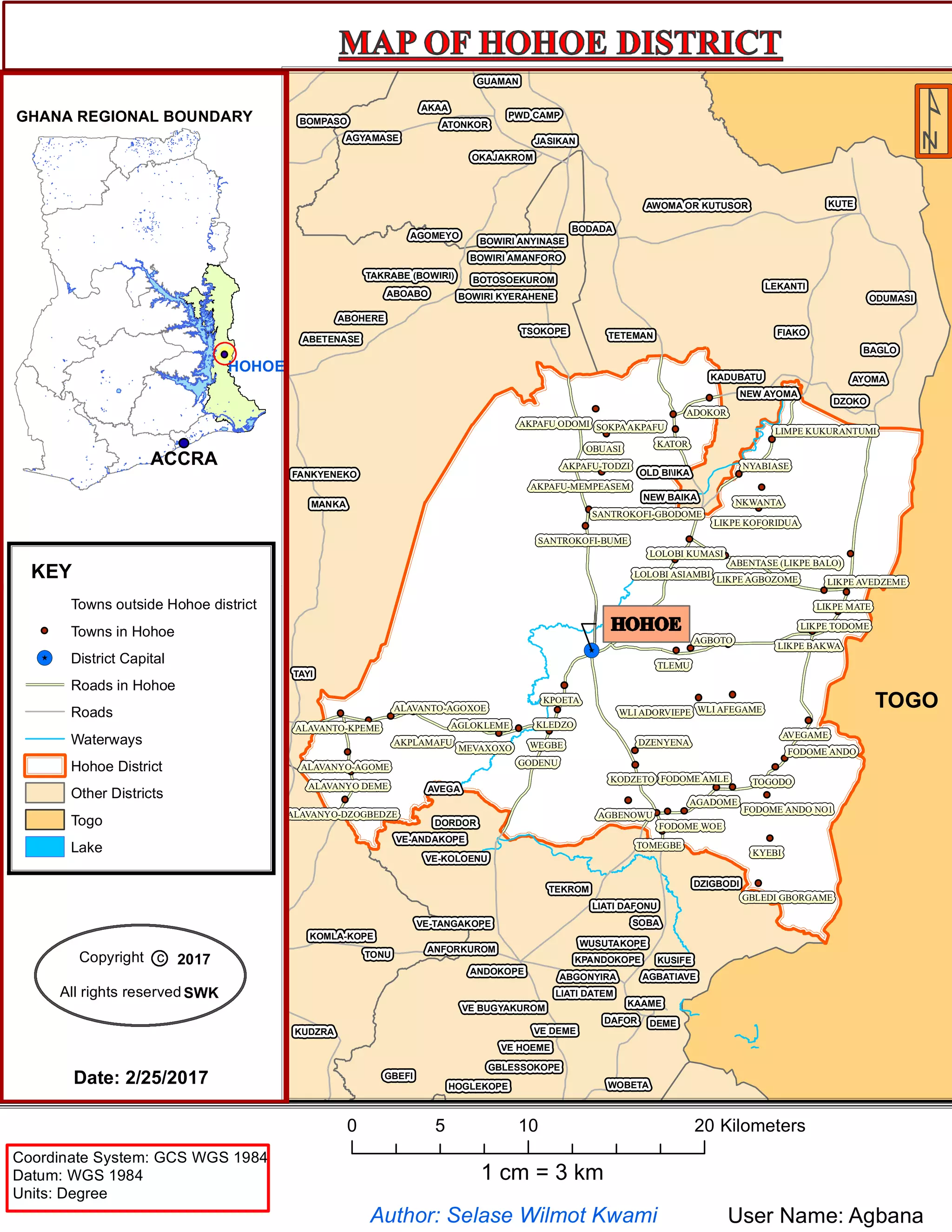 Hohoe map agbana | PDF
