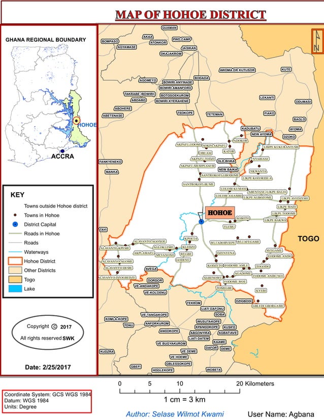 Hohoe map agbana | PDF