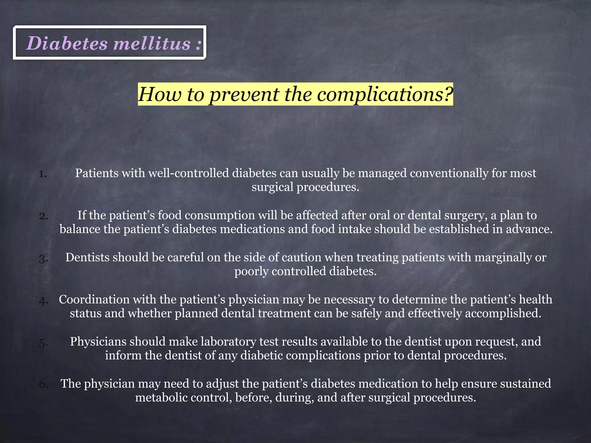 How to avoid and prevent the complications of medically compromised ...