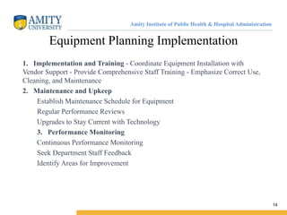 needs assessment & equipment identification | PPTX